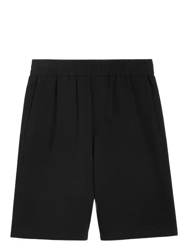 Ami Logo Plaque Bermuda Shorts - Black