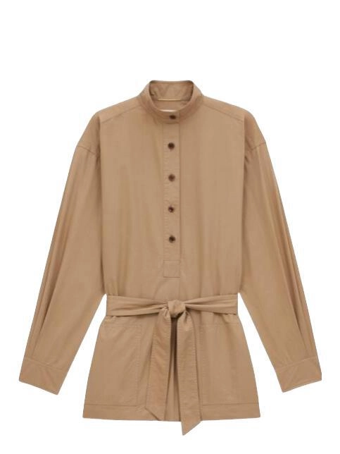 Saint Laurent Belted Tunic - Green