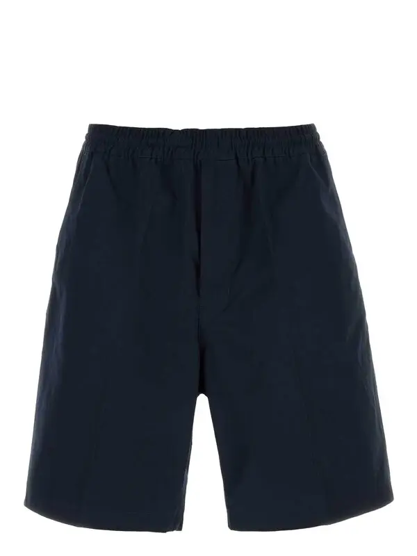Prada Wide-leg Elasticated Waistband Shorts - Blue