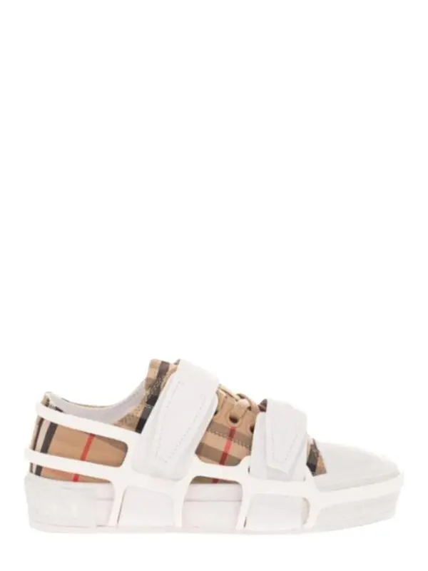 Burberry Vintage Check Sneakers - White