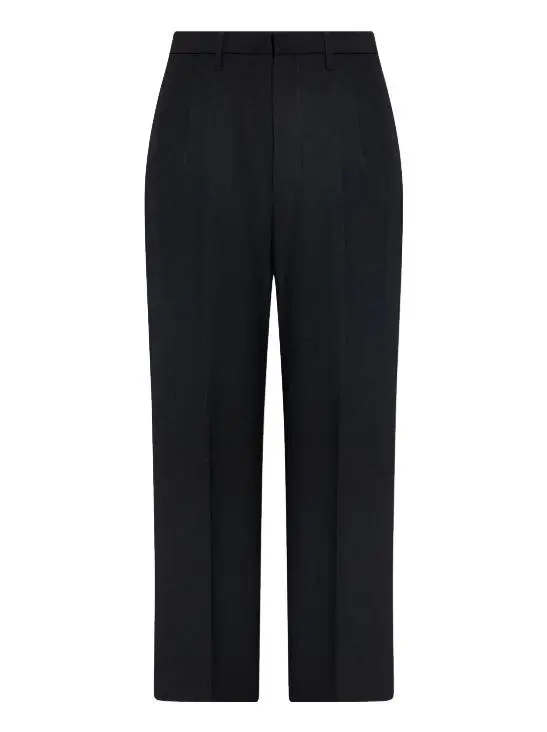 Givenchy Straight-leg Creased Trousers - Black