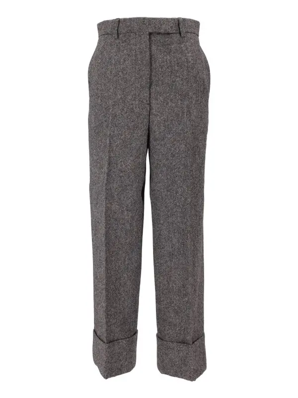 Thom Browne High-waist Straight-leg Trousers - Black