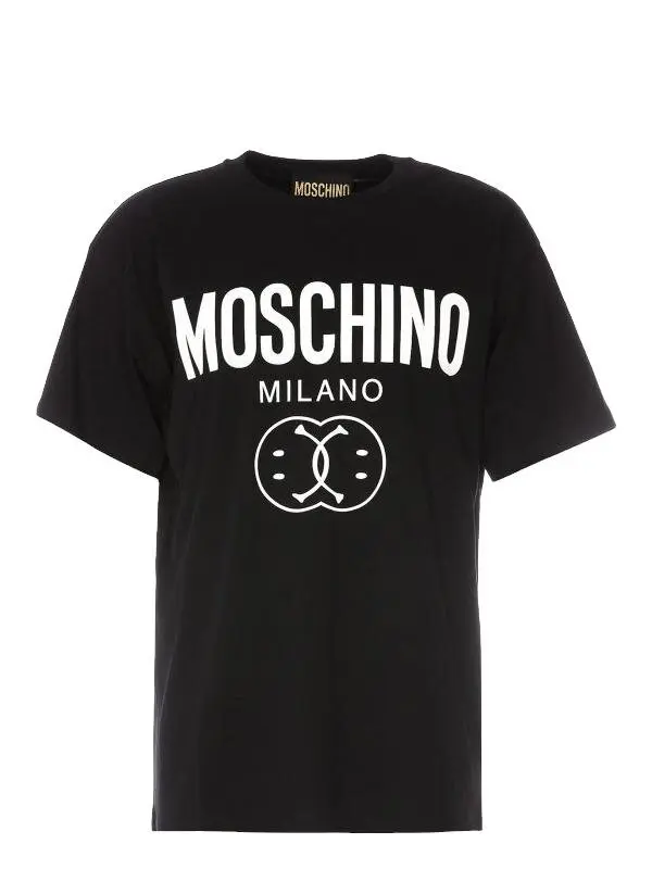 Moschino Cotton Logo-print T-shirt - Black
