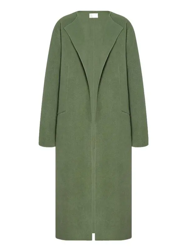THE ROW Priske Cashmere Coat - Fern Green