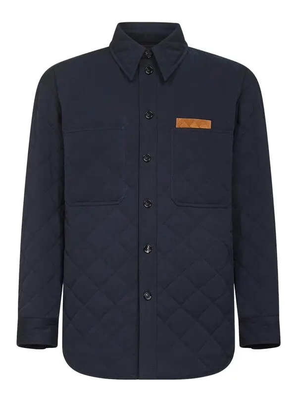 Bottega Veneta Quilted Cotton Overshirt - Black
