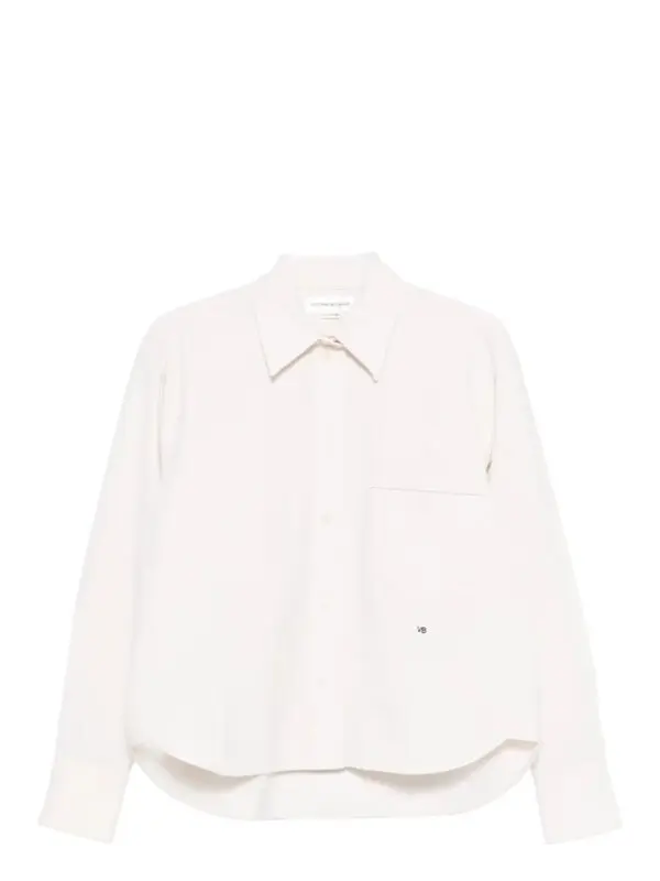 Victoria Beckham Cropped Shirt - White