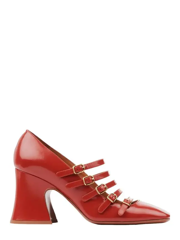Chloé Janis Pumps - Earthy Red