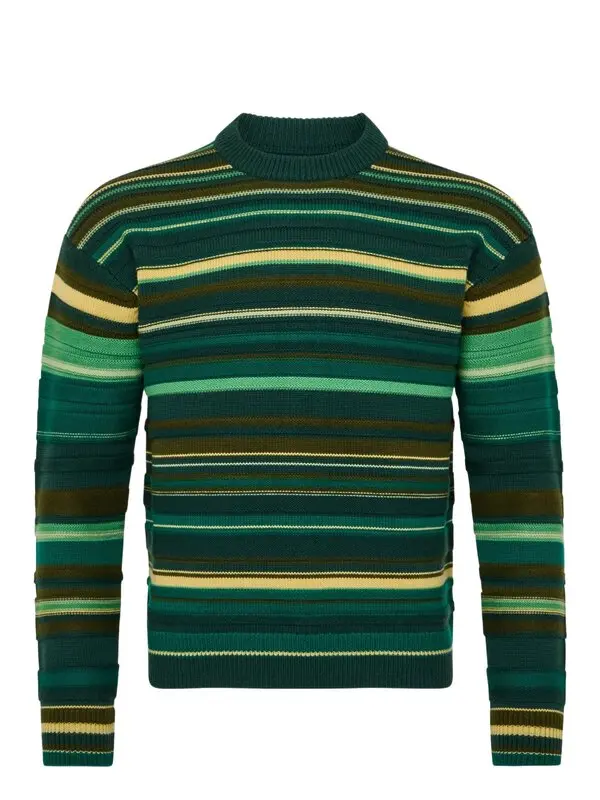 J.W.ANDERSON Jw Anderson Striped Jumper - Green/multicolor