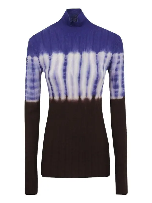 Proenza Schouler High-neck Tie-dye Wool Sweater - Black