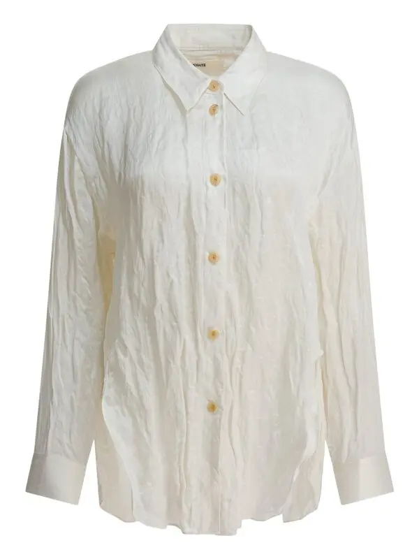 Khaite Long-sleeved Crinkled Shirt - No
