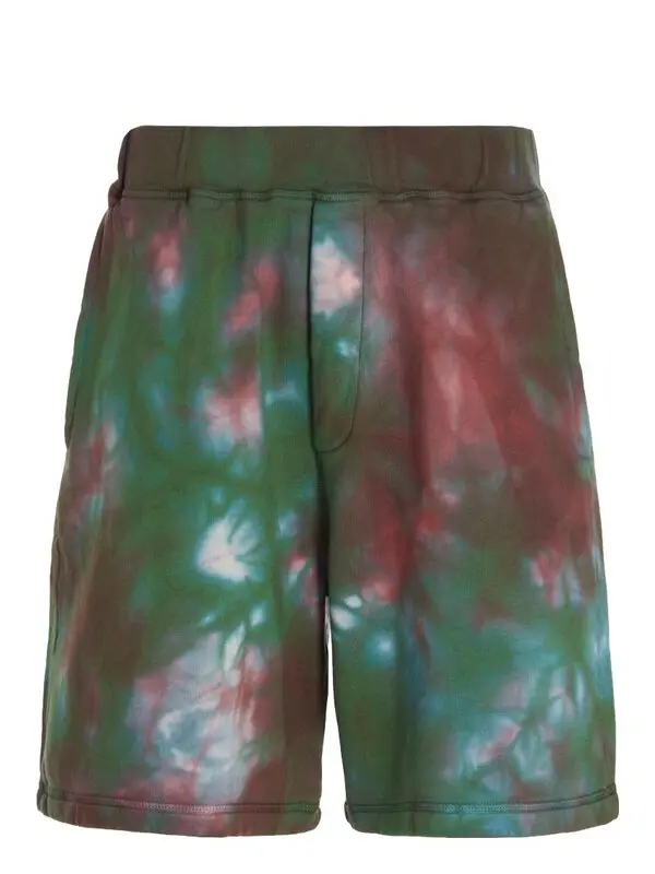 Dsquared2 Tie-dye Print Cotton Track Shorts - Multicolor