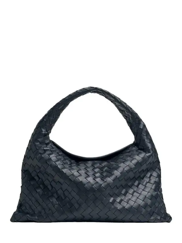 Bottega Veneta Woven Leather Hobo Bag - Shadow Ash