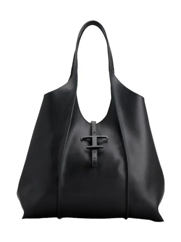 TOD'S T Timeless Medium Tote Bag - Black