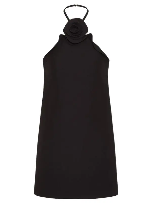 Valentino Garavani Halterneck Sleeveless Mini Dress - Black