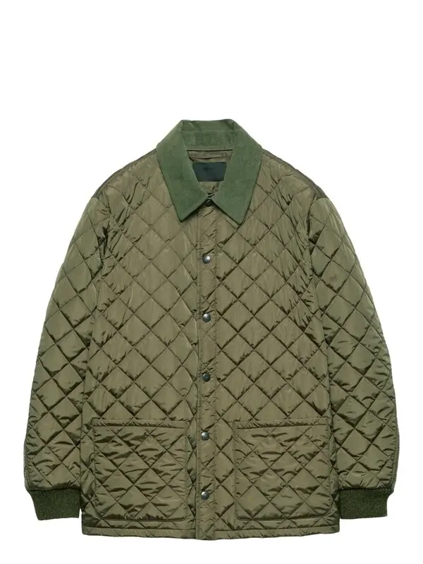 Prada Re-nylon Quilted Jacket - Military Green