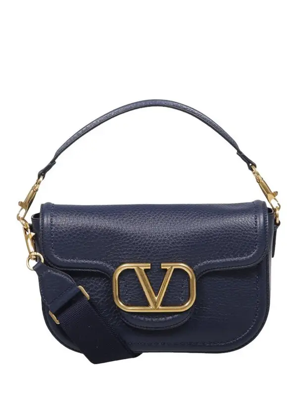 Valentino Garavani Alltime Foldover Top Crossbody Bag - Black