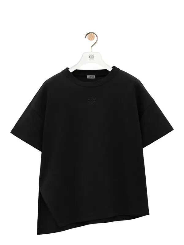 Loewe Asymmetrical Jersey T-shirt - Black