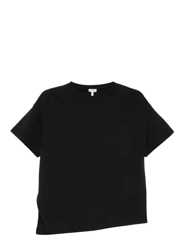 Loewe Asymmetrical Jersey T-shirt - Black