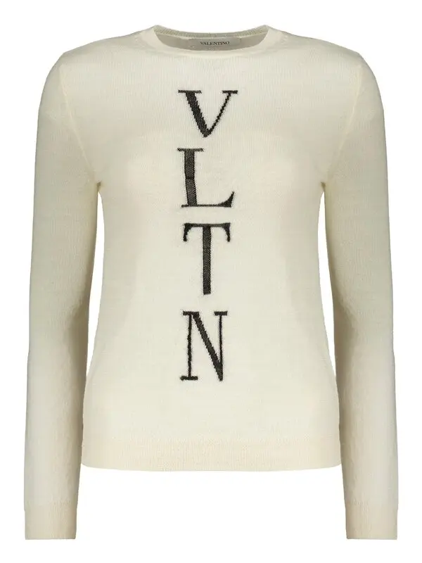 Valentino Garavani Vltn Crewneck Jumper - Nude