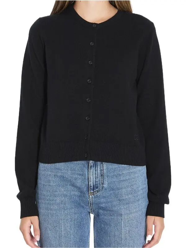 Dolce & Gabbana Button-front Ribbed Cardigan - Black