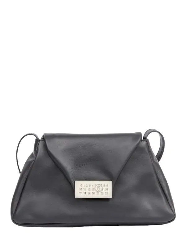 MAISON MARGIELA Logo Plaque Crossbody Bag - Grey