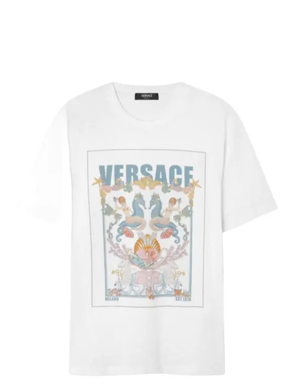 Versace Pattern-printed Crewneck T-shirt - White