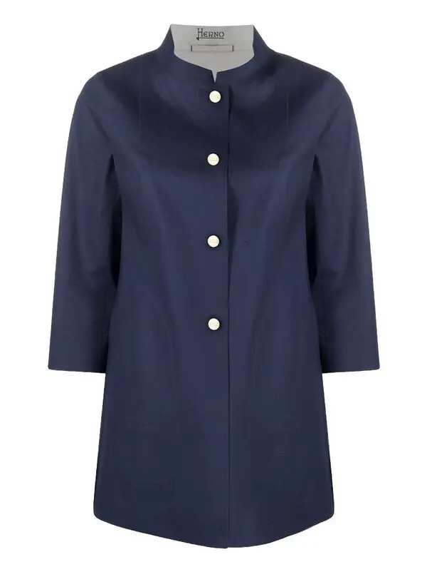 Herno Casual High-necked Jacket - Blue