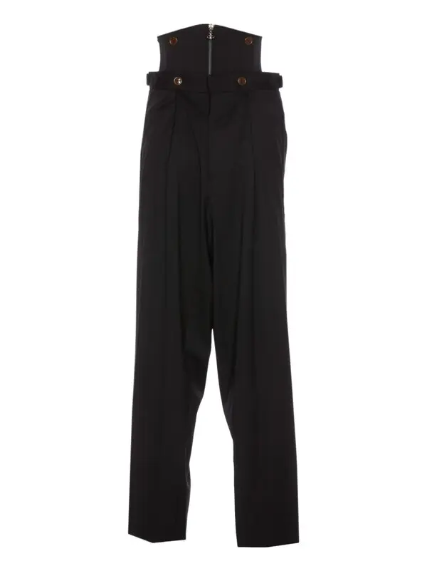 VIVIENNE WESTWOOD Zip-up Pleated Trousers - Black