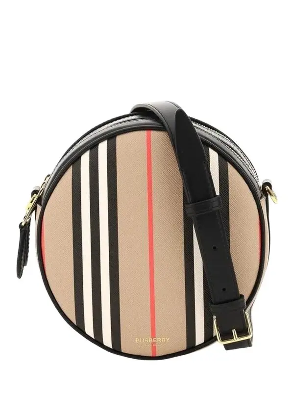 Burberry Louise Icon Stripe Crossbody Bag - Nude