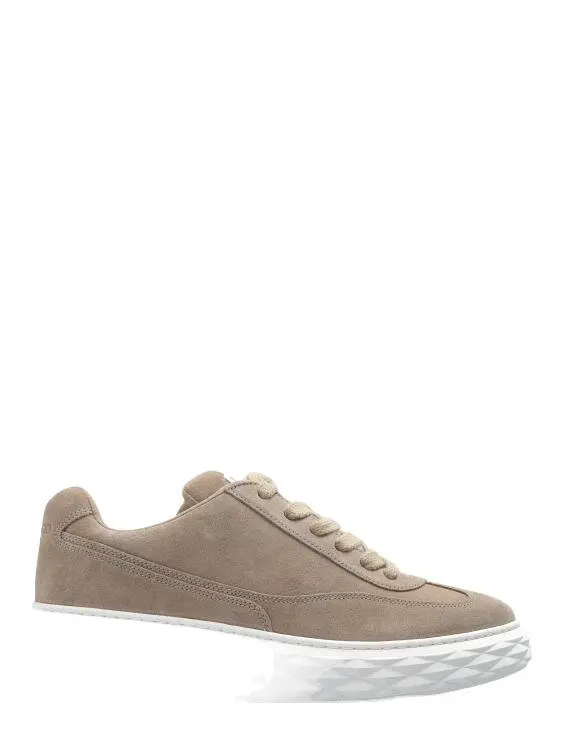 JIMMY CHOO Round Toe Lace-up Sneakers - Gray