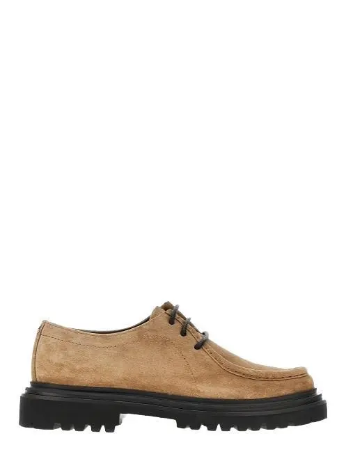 Dolce & Gabbana Suede Lace-up Derby Shoes - Black