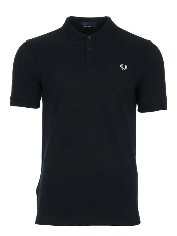 Fred Perry Laurel Wreath-embroidered Short-sleeved Polo Shirt - Blue