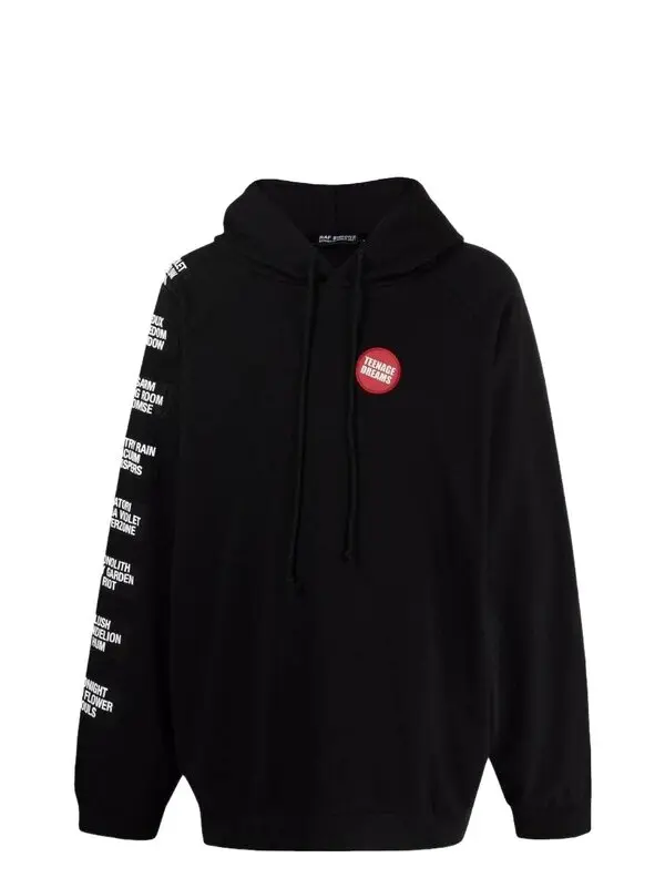Raf Simons Logo Hoodie - Black