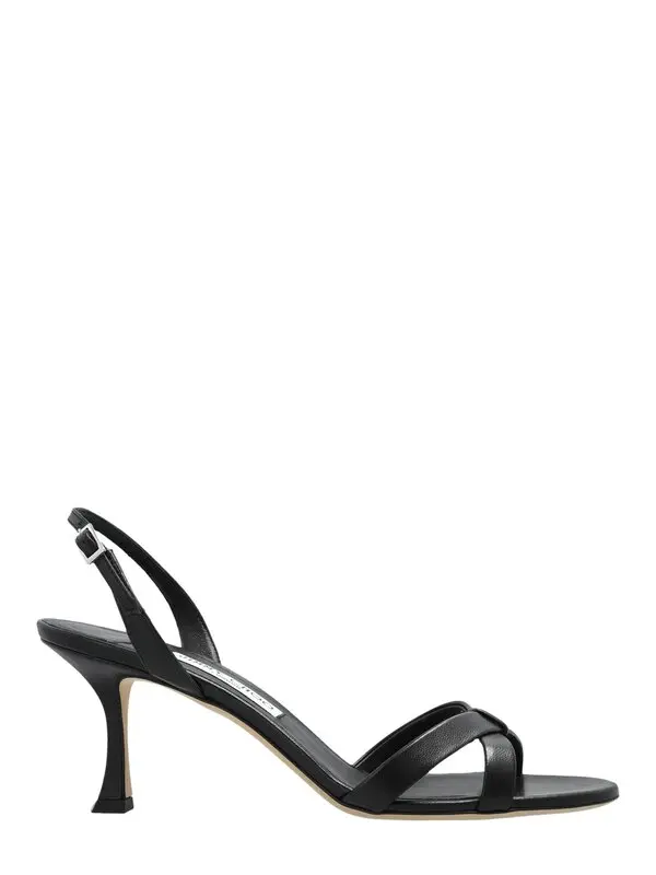 JIMMY CHOO Elsy 70 Slingback Sandals - Black