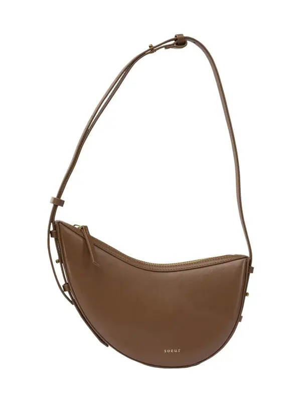 Soeur Wino Mini Asymmetrical Shoulder Bag - Brown