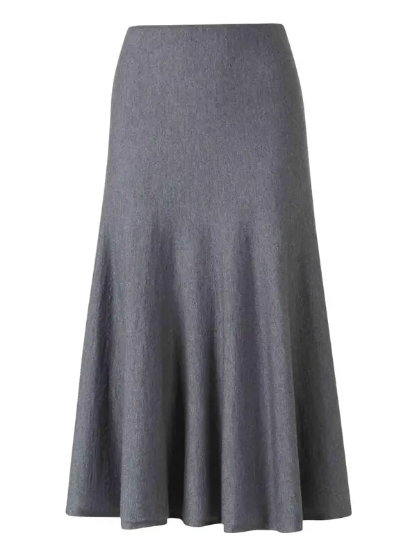 Khaite Mayu Knitted Skirt - Gray