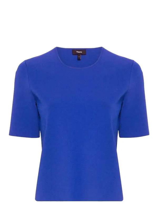 Theory Short-sleeve Jersey T-shirt - Blue