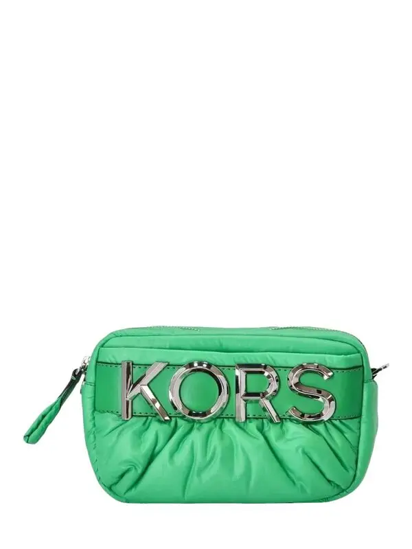 Michael Kors Logo Plaque Crossbody Bag - Green