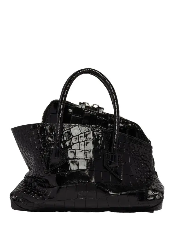 Attico La Passeggiata Mini Top Handle Bag - Black