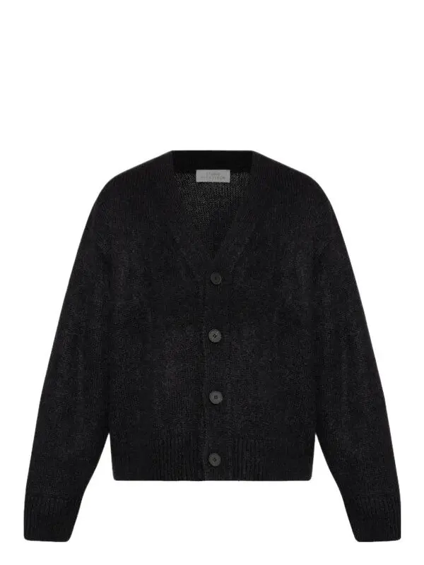 Studio Nicholson Buttoned V-neck Cardigan - Black