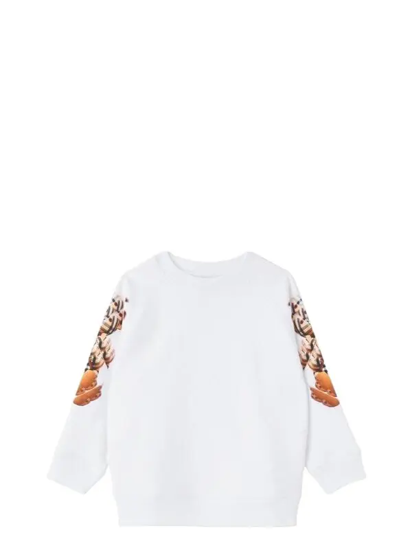 Burberry Thomas Bear Print Sweatshirt - White