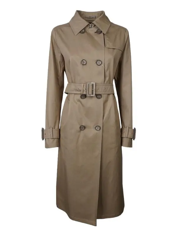 Herno Belted Double-breasted Trench Coat - Brown