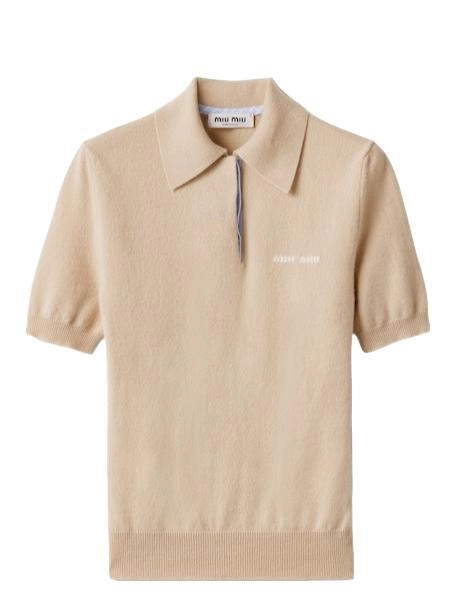Miu Miu Cashmere Polo Sweater - No