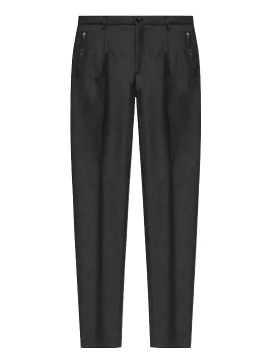 Etro Carrot Leg Pleated Trousers - Black