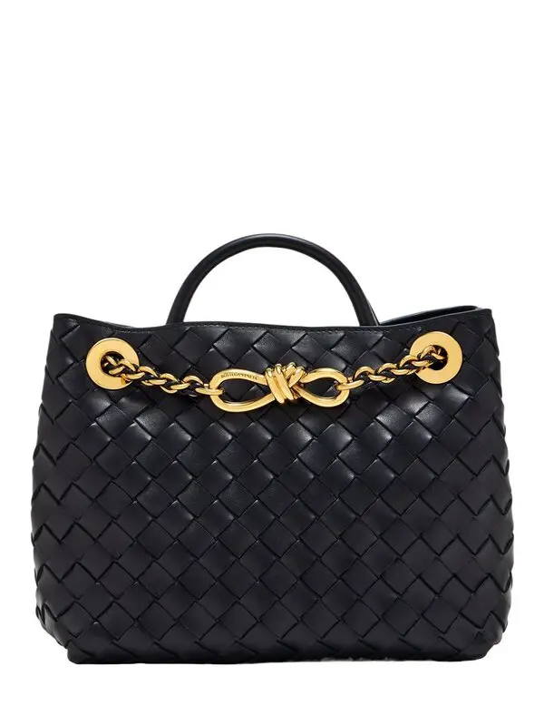 Bottega Veneta Small Andiamo Chain Bag - Black