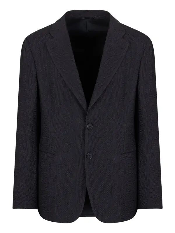 Giorgio Armani Single-breasted Blazer - Blue Night Sky