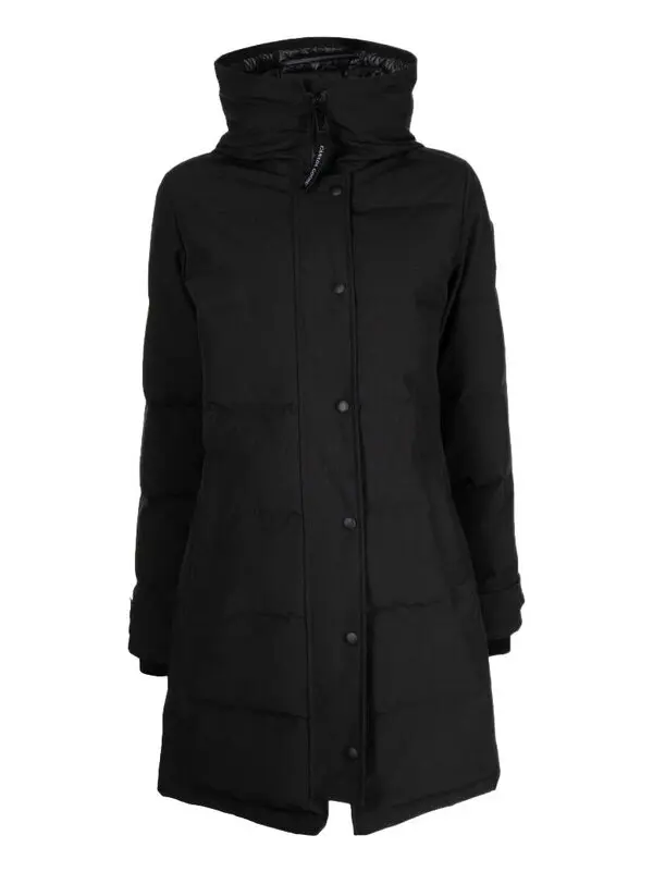 Canada Goose Shelburne Parka With Logo Patch - Black