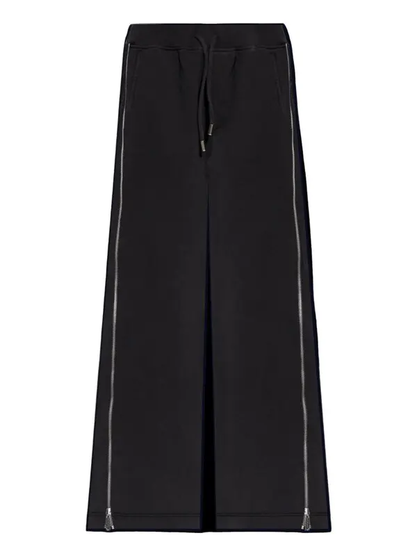 Dsquared2 Zip Detailed Wide-leg Pants - Black