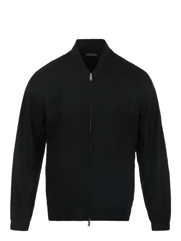 Zegna Zippered Casual Jacket - Black