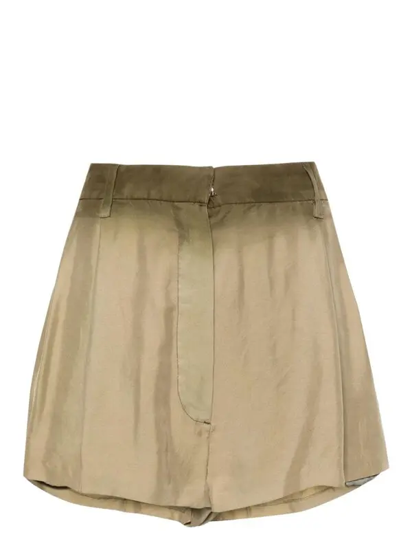 Prada Triangle Logo Skirt Shorts - Rope Ash